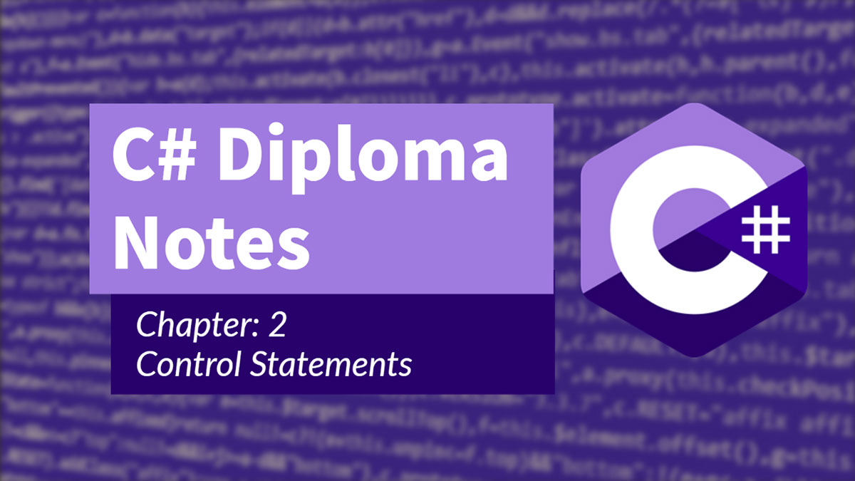 Chapter: 2 Control Statements 2024 % High Approach Chapter: 2 Control Statements 2024 % High Approach